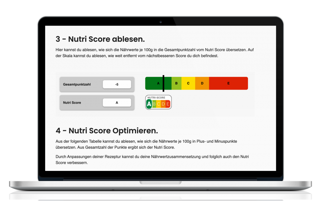 nutri score berechnung excel Archive