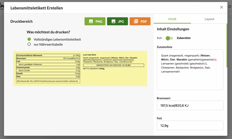 allergenkennzeichnung allergene liste zum ausdrucken Archive
