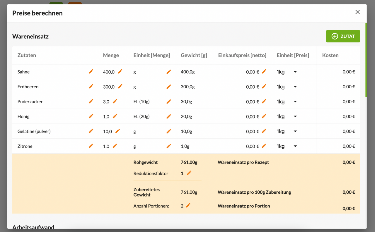 kalkulation bäckerei excel Archive