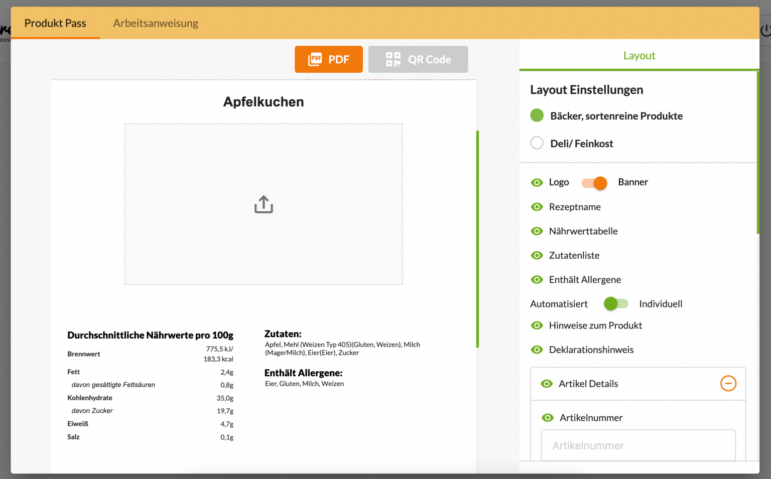 Allergene Hinweise Speisekarte Archive > Rezeptrechner