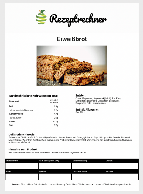 Allergenkennzeichnung | Gastronomie