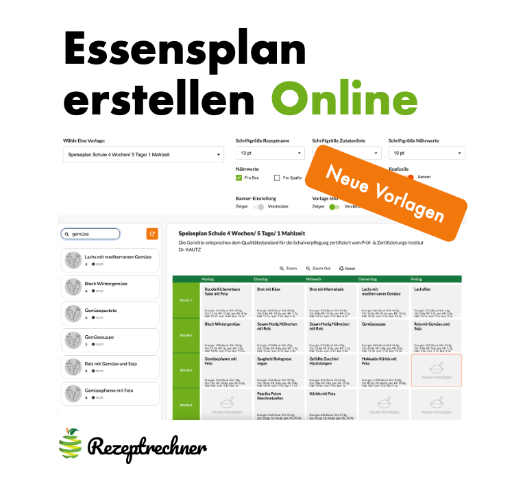 Essensplan online erstellen | Jetzt Kostenlos Ausprobieren